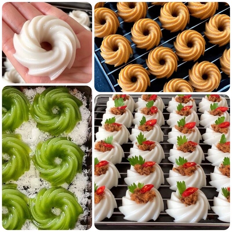 Kaswi Twister Steamed Mold Acuan Kuih Plastik Acuan Twister Kuih Kosui ...