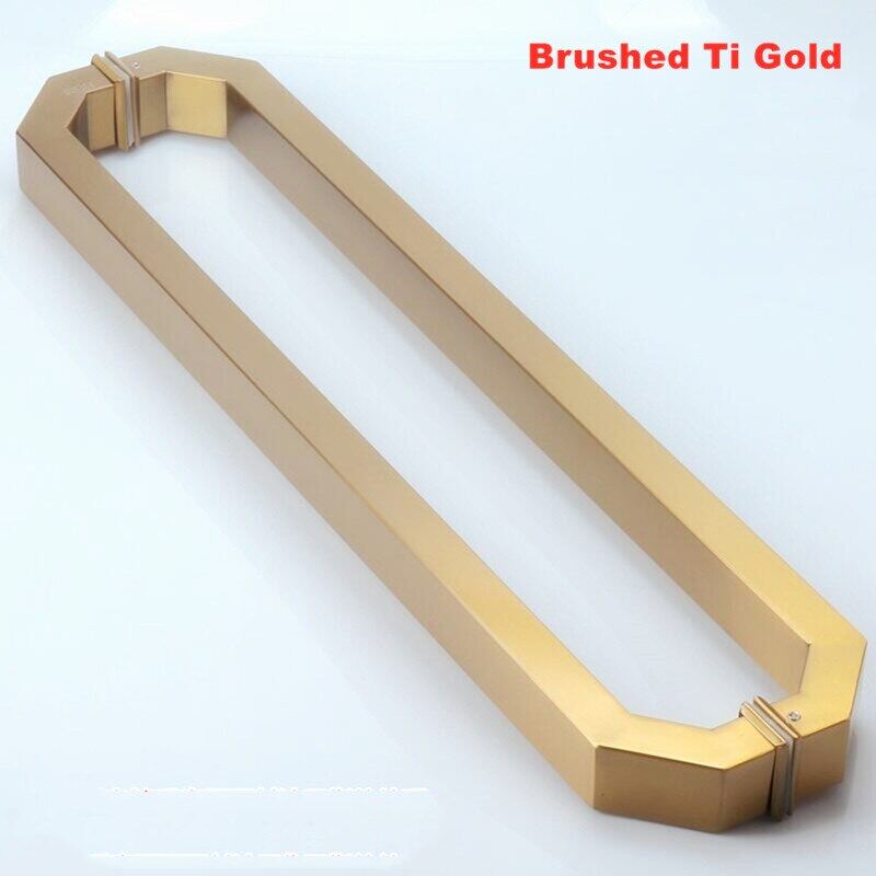 Thickened 304 stainless steel square tube door handle glass door handle ... Thickened 304 stainless steel square tube door handle glass door handle ...