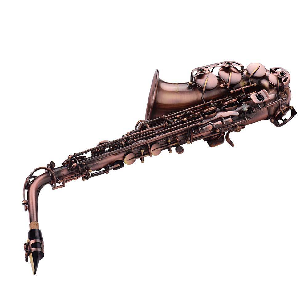 Muslady High Grade Red Bronze Bent Eb Alto Saxophone E-flat Sax Carved ...