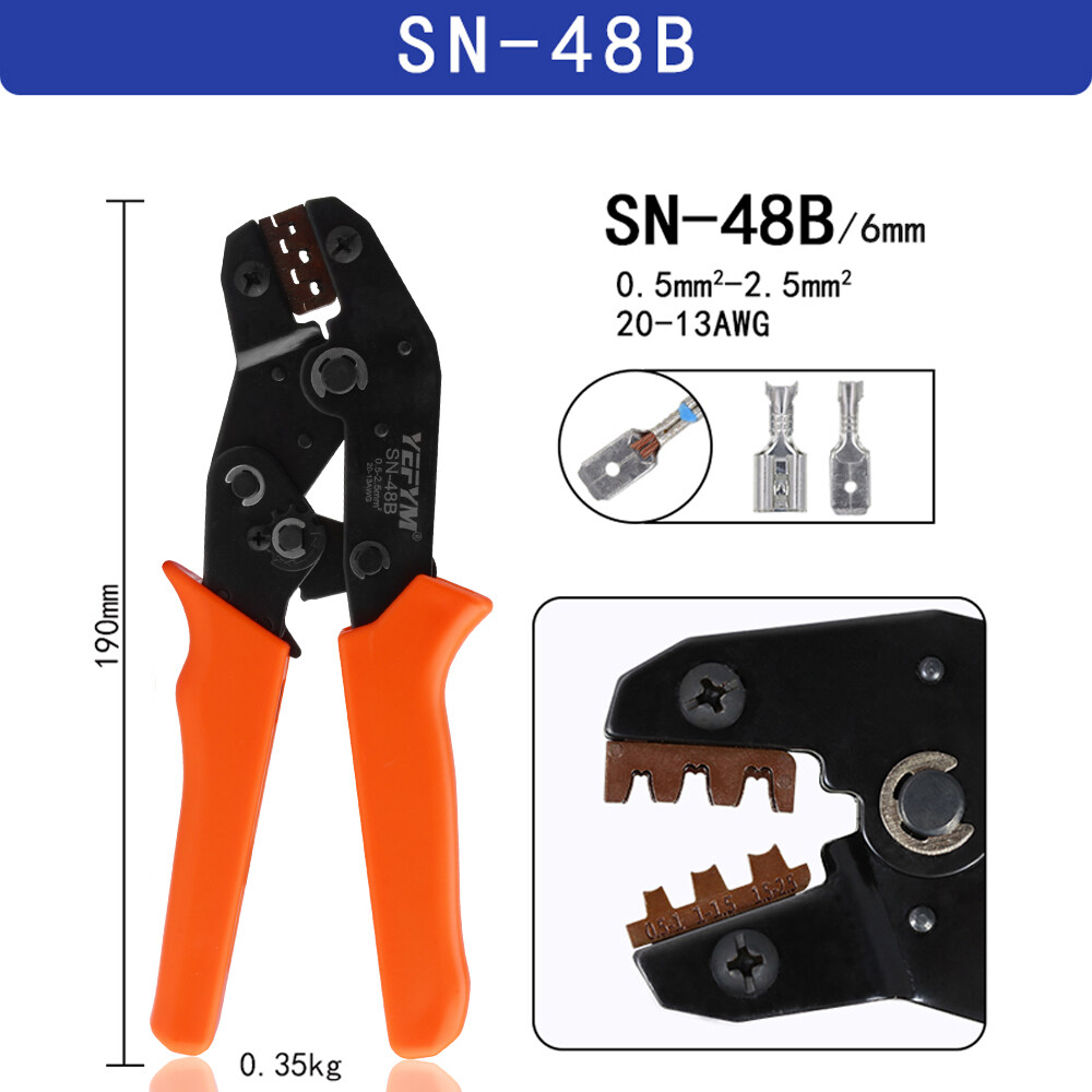 SN-48B Crimping Plier 0.5-2.5mm2 20-15AWG SN-28B/-2 Dupont XH2.54 ...