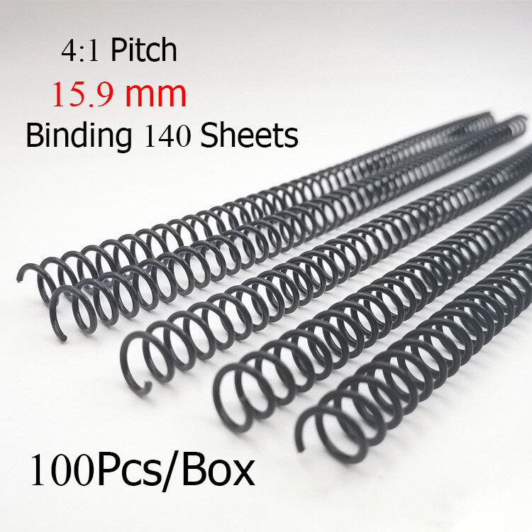 Rayson Coil Binding Spines 5/8inch 15.9mm Spiral Binder Coils Ring 4:1 ...
