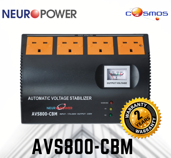 NEUROPOWER AVR 800VA AVS800-CBM, 1000VA AVS1000-CBM AUTOMATIC VOLTAGE ...