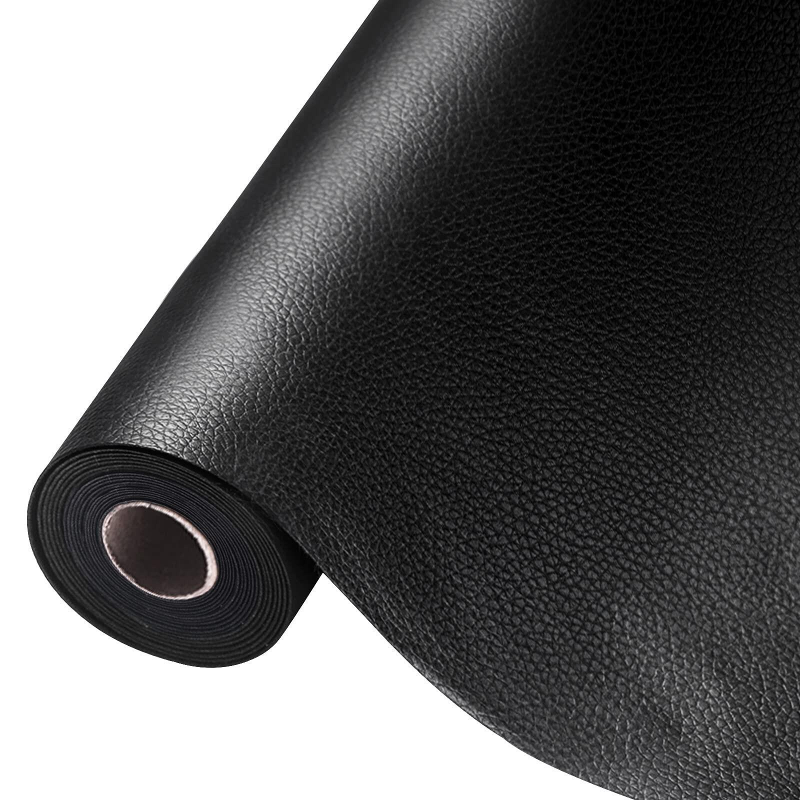 Black Leather Repair Self-Adhesive Patch Colors Self Adhesive Stick Car ...