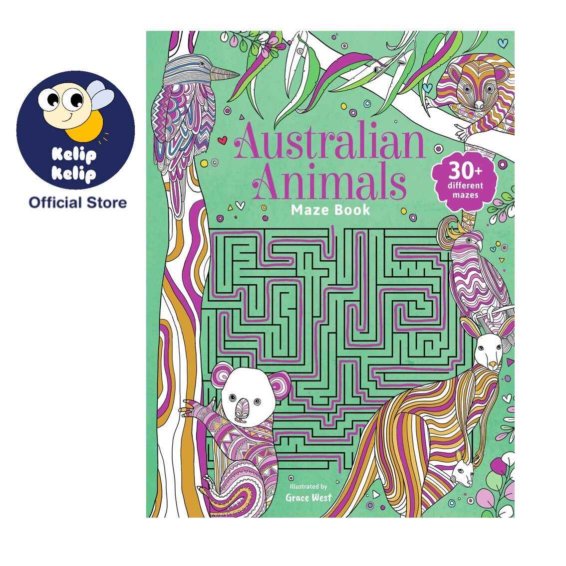 Maze Book of Australian Animals With Fun Activities and Colouring Pages ...