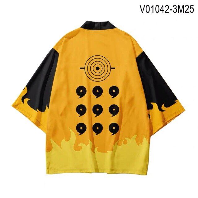 1 Kimono Men's Women Kakashi Summer Short Sleeve Akatsuki Sasuke ...