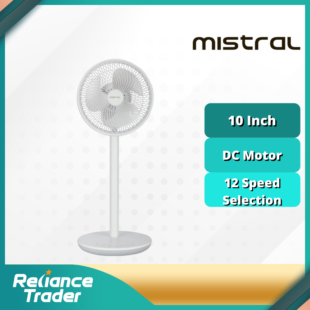 MISTRAL 10" HIGH VELOCITY STAND FAN WITH REMOTE CONTROL MHV998R | Lazada