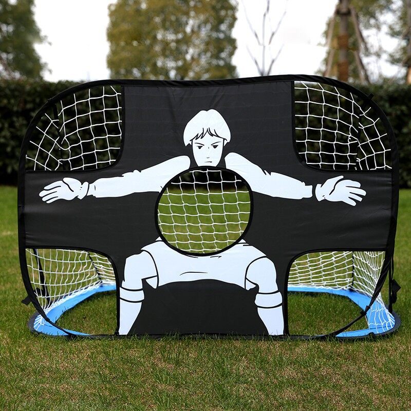 Pop Up Folding Portable Football Goals Football Tiang 2 in 1 Mini ...