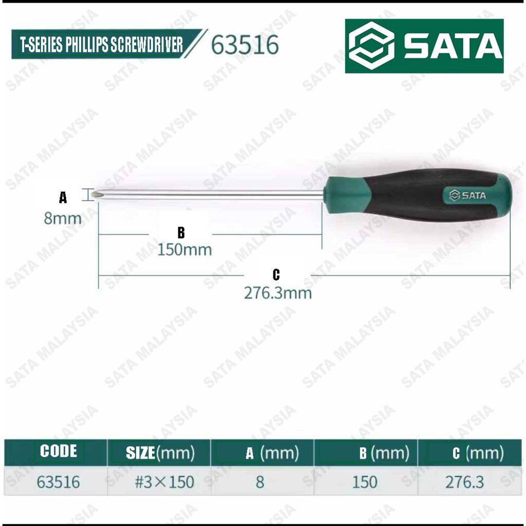 SATA T-Series Screwdriver Philips Screwdriver Slotted Screwdriver/Cross ...
