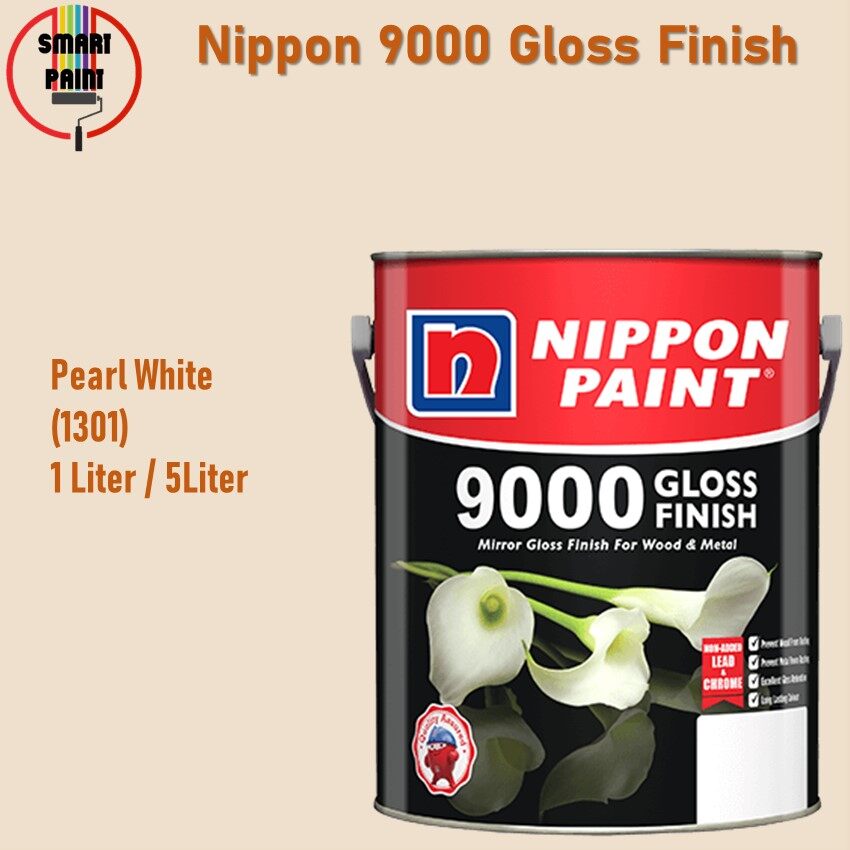 Nippon 9000 Gloss Finish - Pearl White (1301) | Lazada