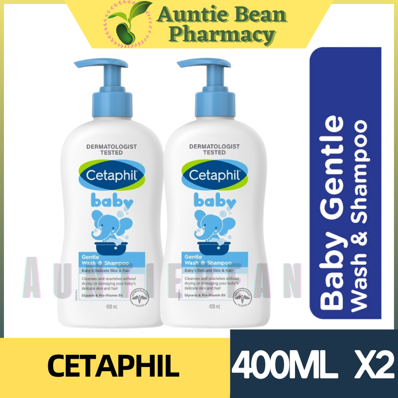 CETAPHIL BABY GENTLE WASH & SHAMPOO [ 400ML x 2 bottle ] (EXP:09/2024 ...