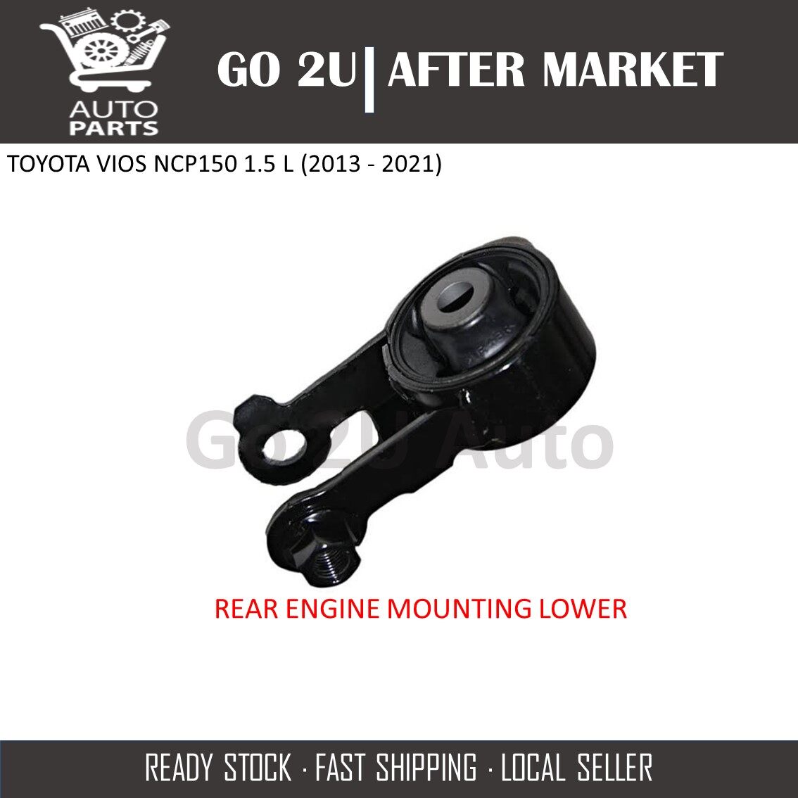 REAR ENGINE MOUNTING LOWER - 12363-0M090 TOYOTA VIOS NCP150 AUTO (2013 ...