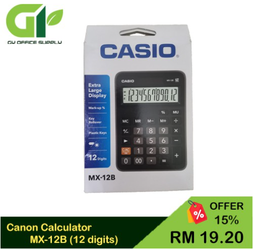[GY Office] Casio Calculator MX-12B (12 digits) | Lazada