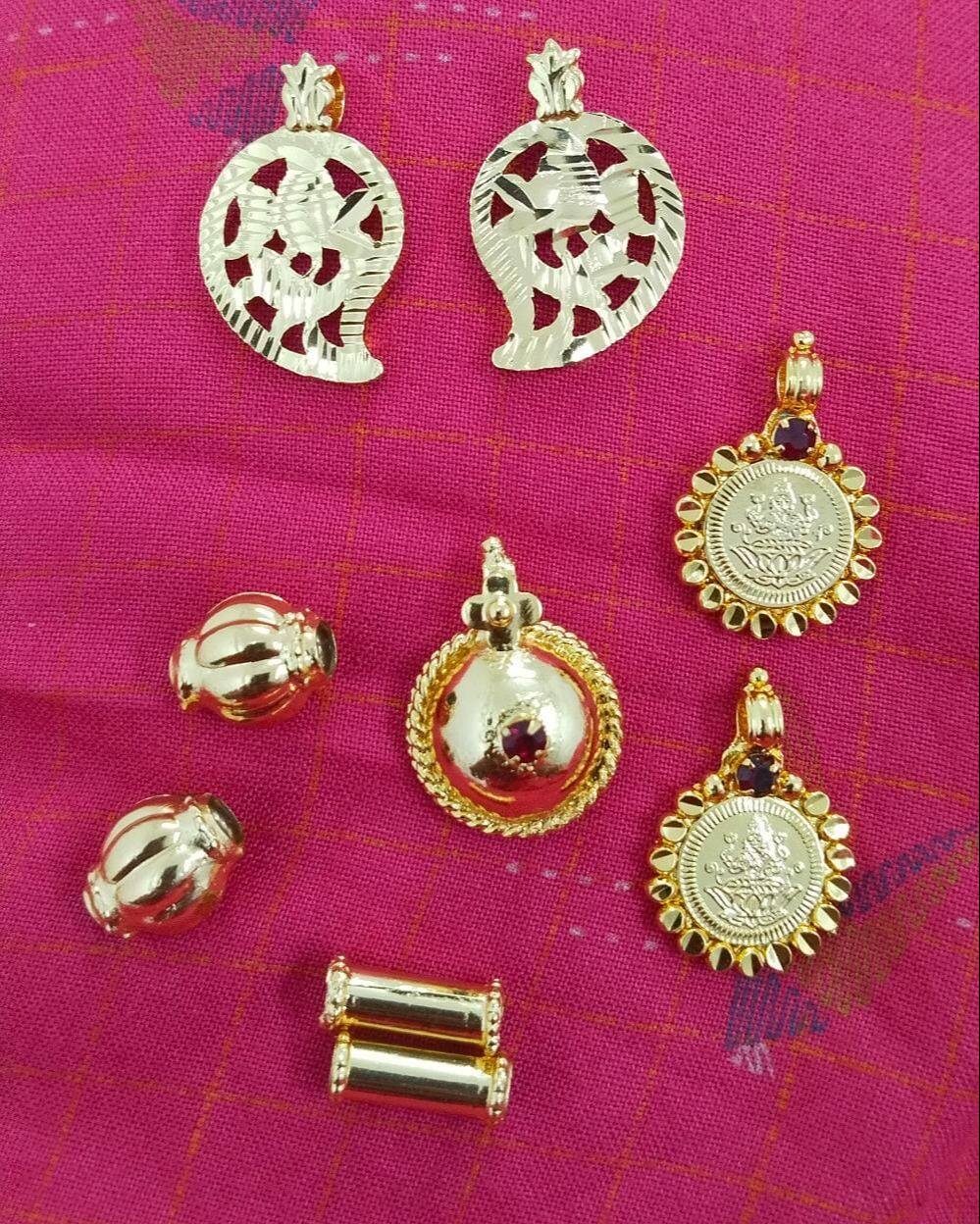 Indain gold plated pottu thali item[not 916] | Lazada