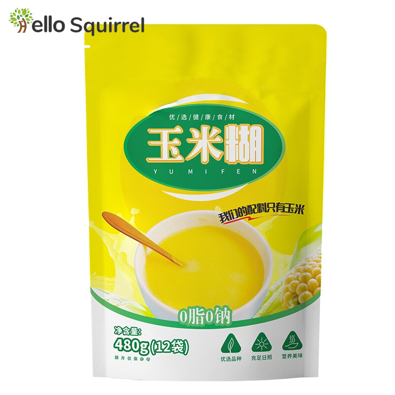 (Mabilis na Paghahatid)Pure Corn Paste Instant Yam Puffed Corn Flour ...