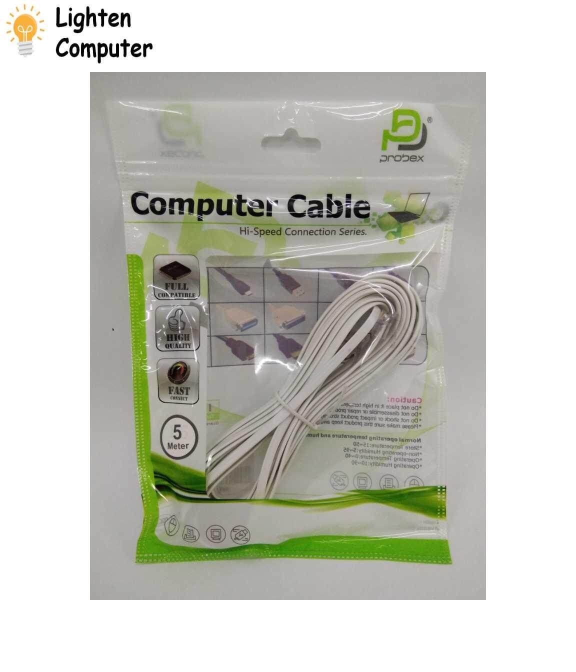 PROBEX RJ11 CABLE - 3M - Telephone Cable / ADSL Modem Cable | Lazada