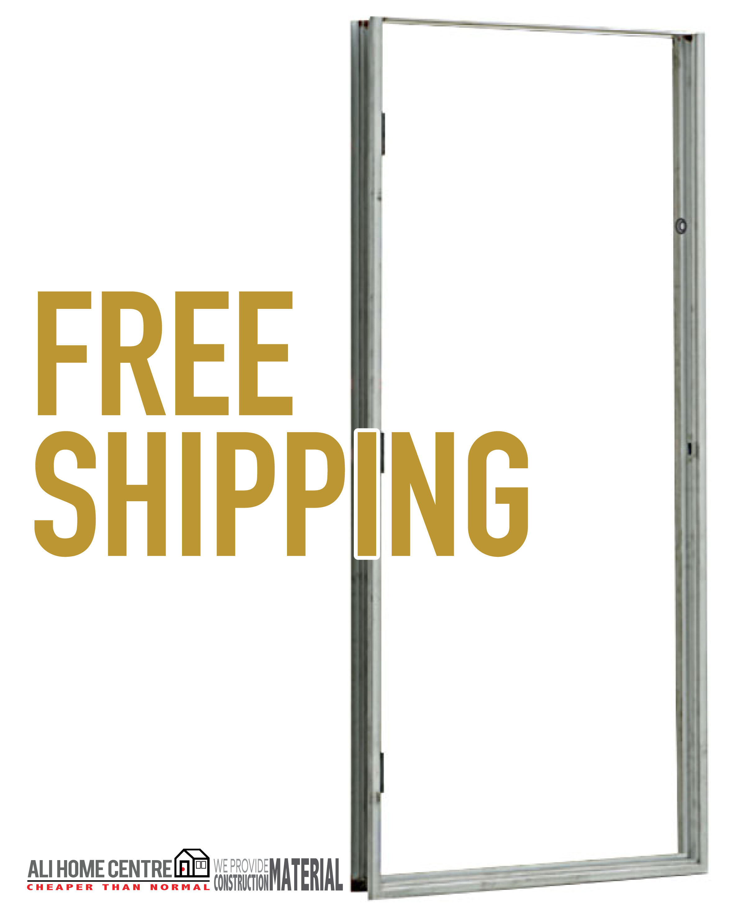 *FREE SHIPPING_[MDF] DIY Metal Door Frame Left or Right/Frame Pintu ...