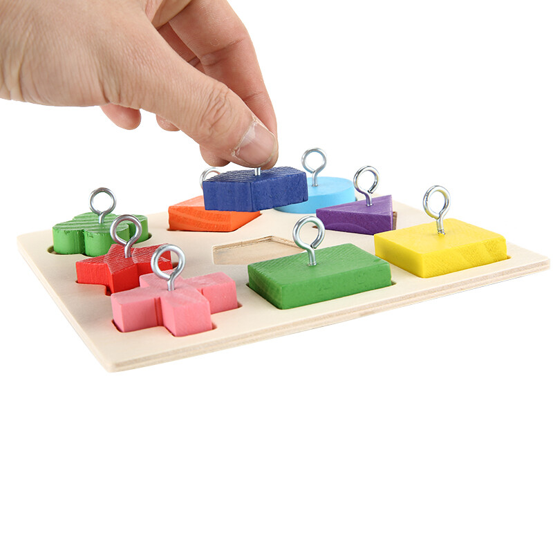 Mapiuo 1set Pet Educational Toys Birds Parrot Training Wooden Block Toy ...