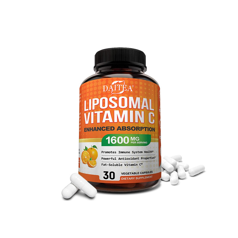 Liposomal Vitamin C 1600 mg, 120 Capsules - High Absorption, Fat ...