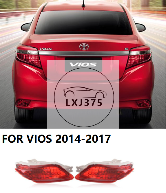 1SET Rear Bumper Light For TOYOTA VIOS 2014 2015 2016 2017 Rear ...