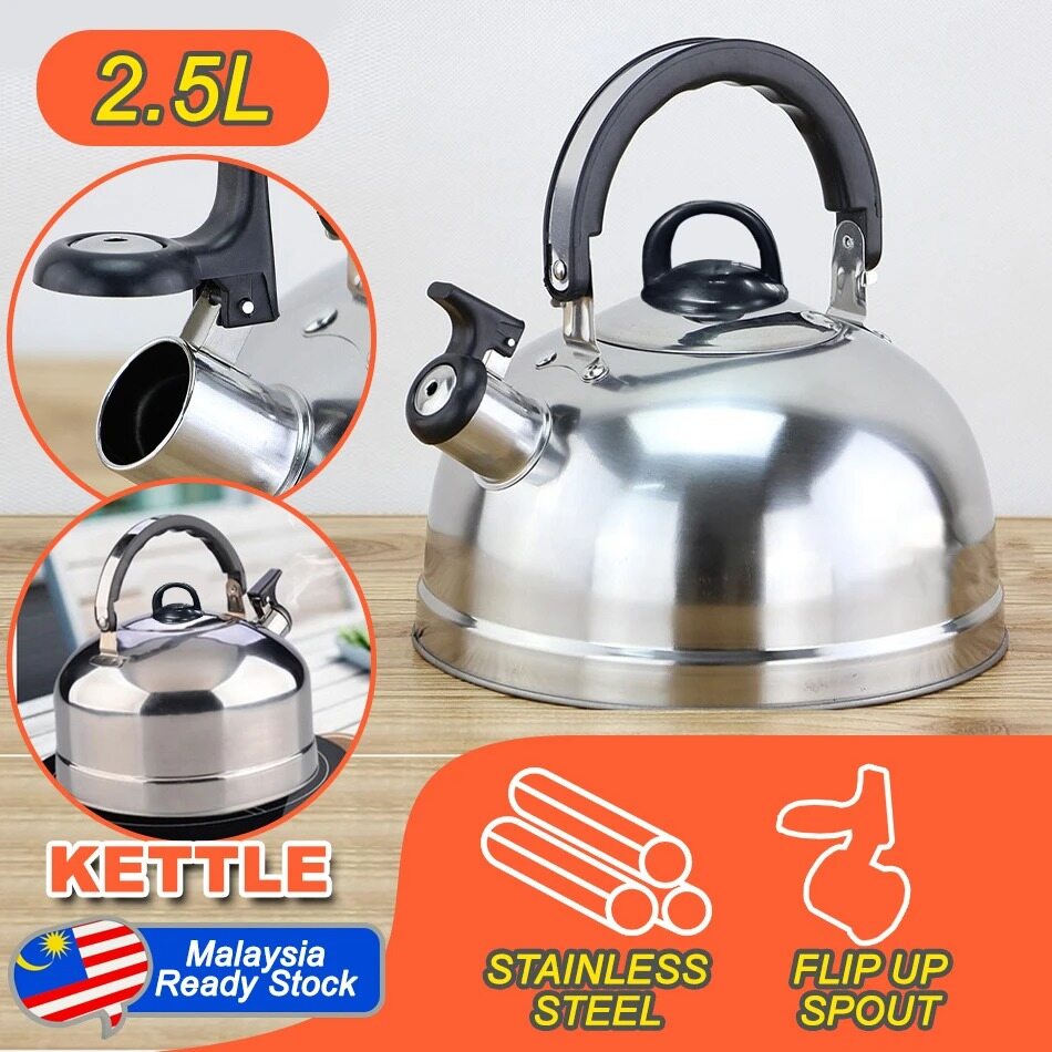 [ 2.5L ] Stainless Steel Kettle / Cerek Air / 烧水壶 | Lazada
