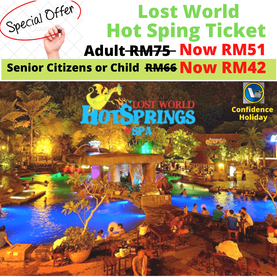 Lost World Of Tambun Theme Park and Hot Spring Ticket in Ipoh Offer 32% ...