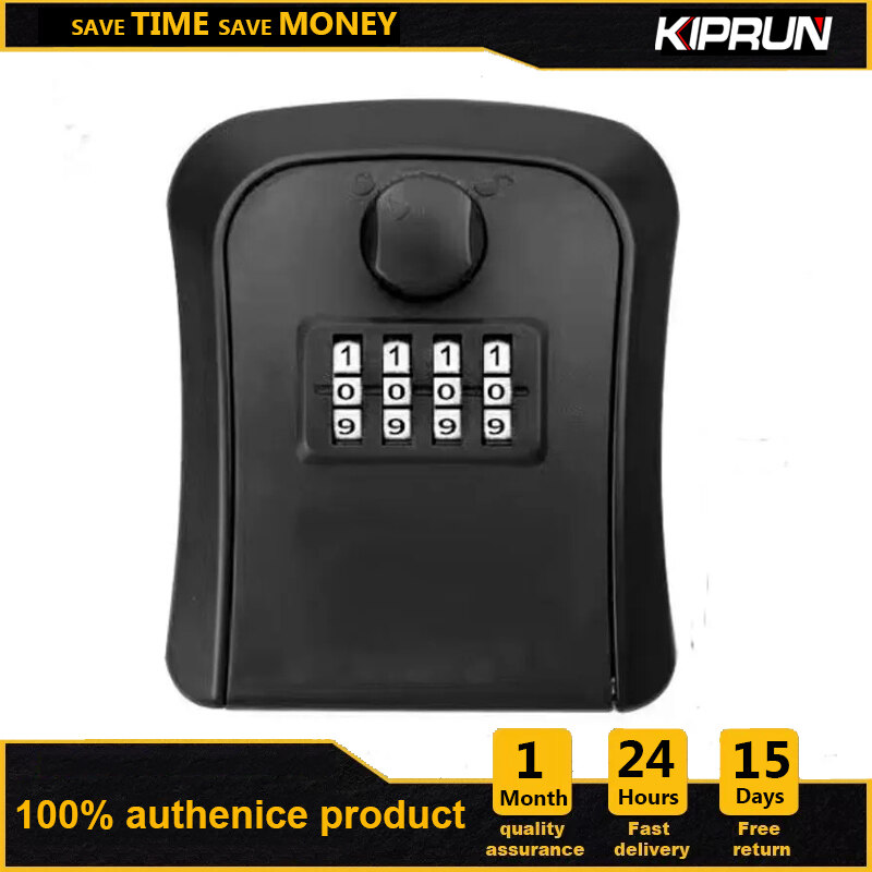 KIPRUN Key Lock Box, 4-Digit Combination Waterproof Portable Key ...
