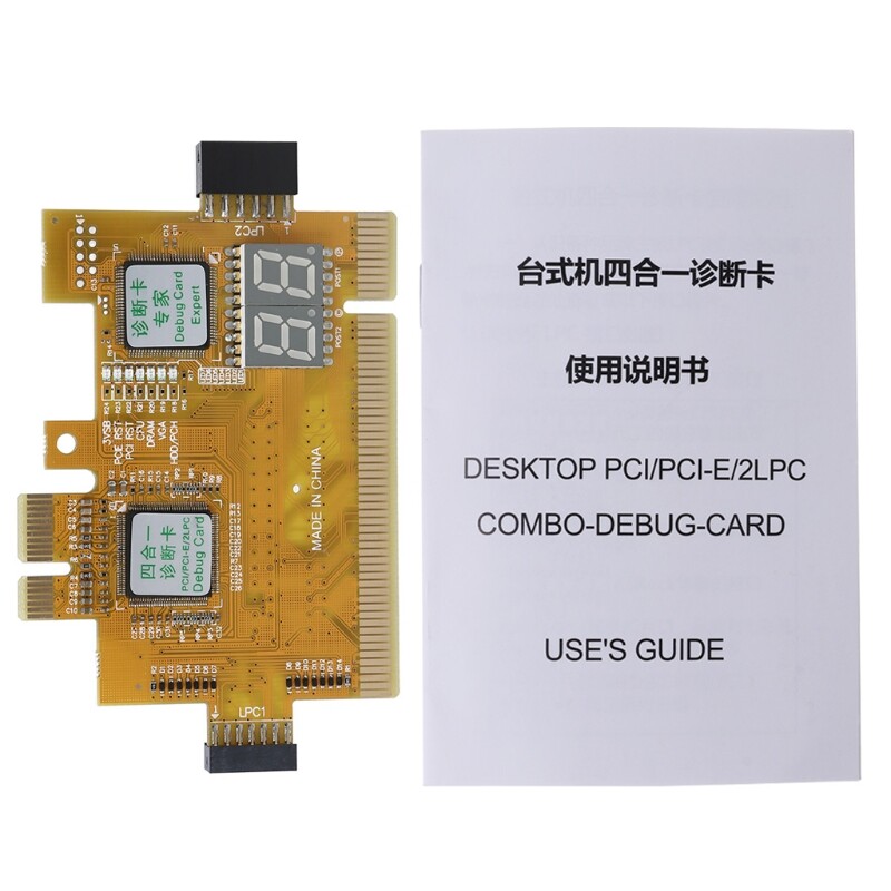 Pci E Lpc Multi Use Diagnostic Card Post Led Indicator Pc Debug