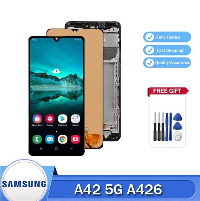 Original AMOLED For Samsung Galaxy A42 5G LCD Display Touch Screen with ...