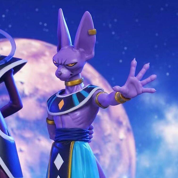 Dragon Ball Beerus God of Destruction & Whis Universe 7 Beerus Figure ...