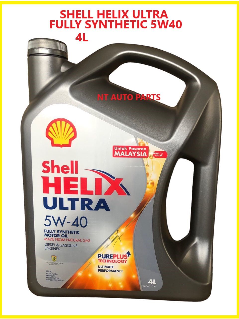 Shell Helix ULTRA 5W40 Fully Synthetic Engine Oil (4L) (Untuk Pasaran ...