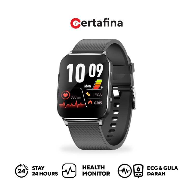 Smart Watch EP03 Men Women 24H PTT ECG Heart Rate Blood Pressure ...