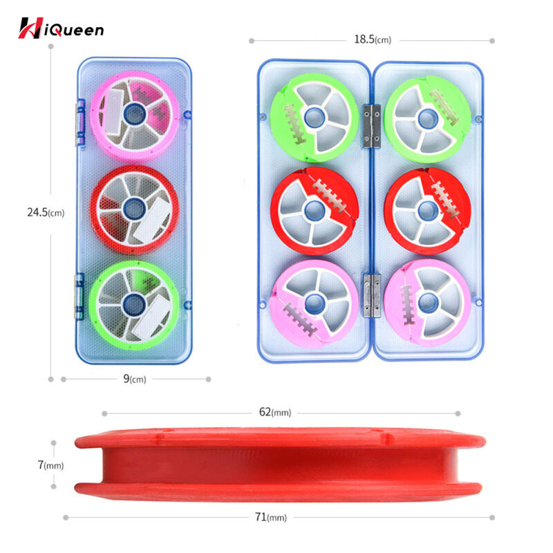 HiQueen 1กล่องซิลิโคน6แกน8แกนกล่องตกปลา Spool Line Winding Board แบบ ...