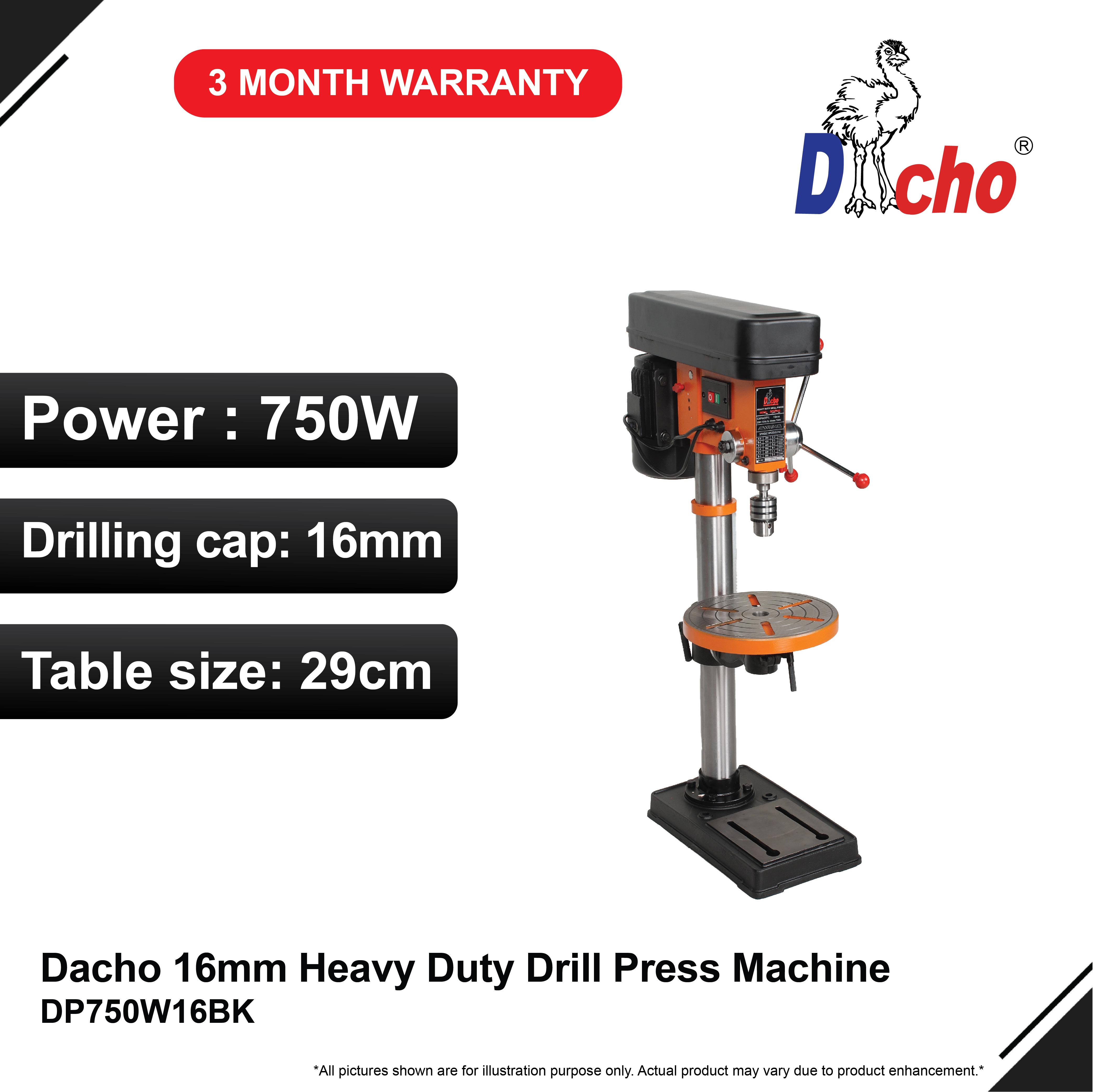 DACHO 16MM 750W HEAVY DUTY DRILL PRESS MACHINE | Lazada