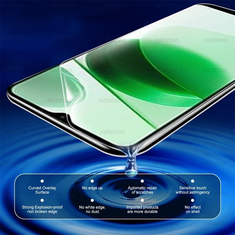 3 In 1ฟิล์มไฮโดรเจลด้านหน้าด้านหลัง,สำหรับ Realme C35ป้องกันหน้าจอ ...