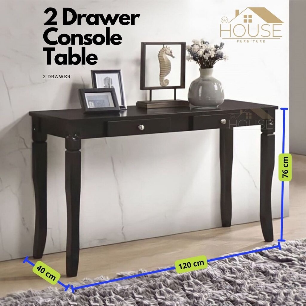 MYHOUSE Furniture Console Table 4ft Console Meja Study Desk Meja ...