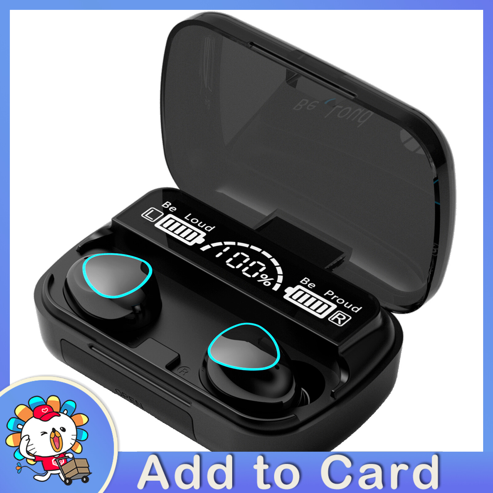 WISTIC M10 TWS Bluetooth 5.1หูฟัง9D Mini Touchกีฬาหูฟังสองข้างสำหรับ ...