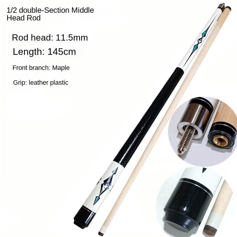 1/2 Billiard Cue Big Head 13mm Fancy Nine Cue Black Eight Pool Cue ...