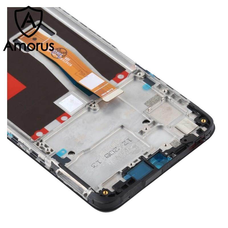 Amorus ชุดประกอบหน้าจอ LCD และชุดประกอบดิจิไทเซอร์ + อะไหล่กรอบสำหรับ ...