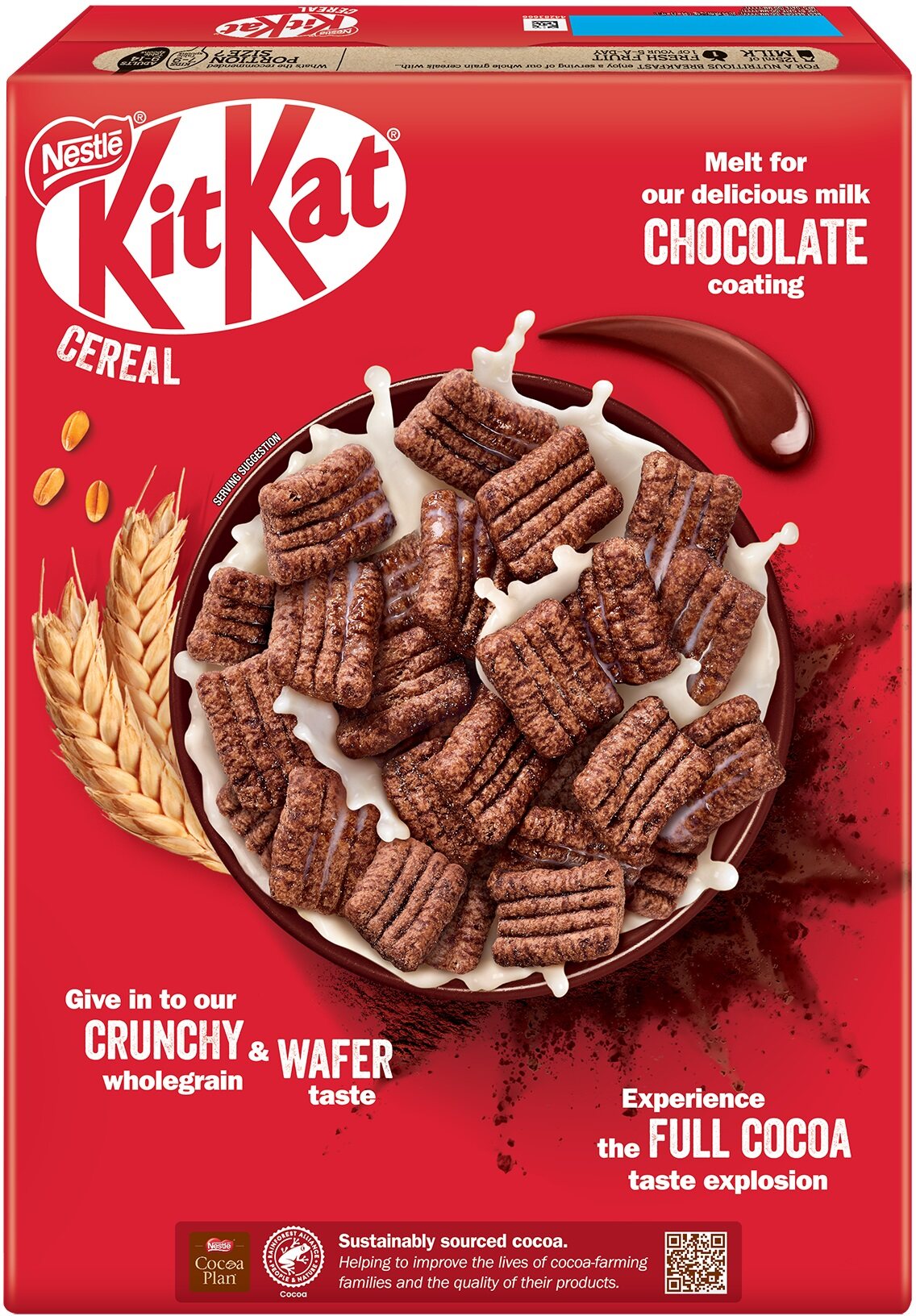 Nestle Kit Kat Cereal Melt for Delicious Chocolate Coating Crunchy ...