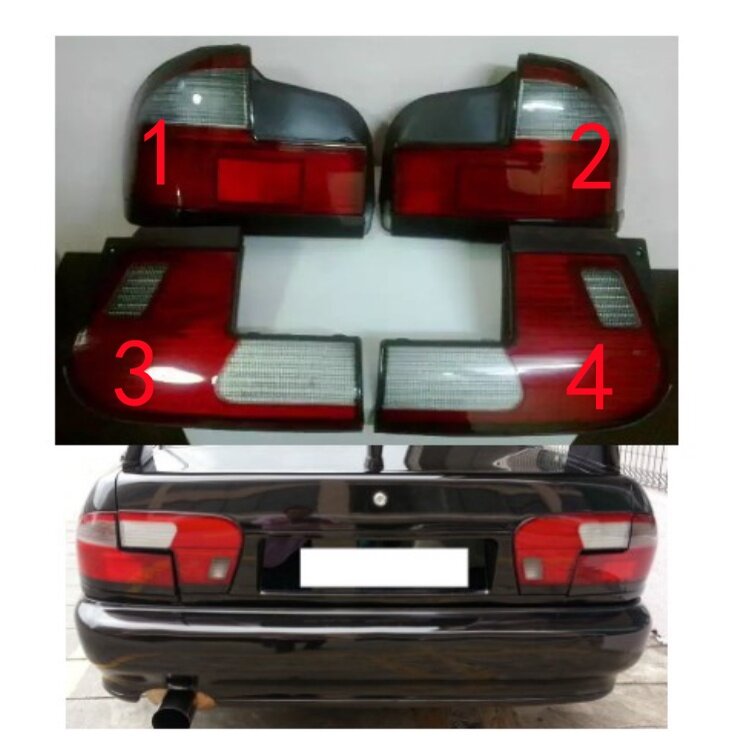 PROTON WIRA TAIL LAMP FULL SET | Lazada