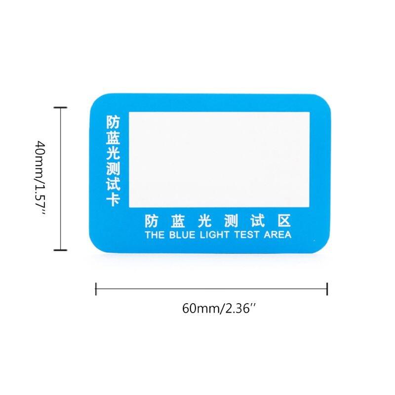 10Pcs PVC Anti-Blue Light Test Card Test Light Glasses UV Test Card ...
