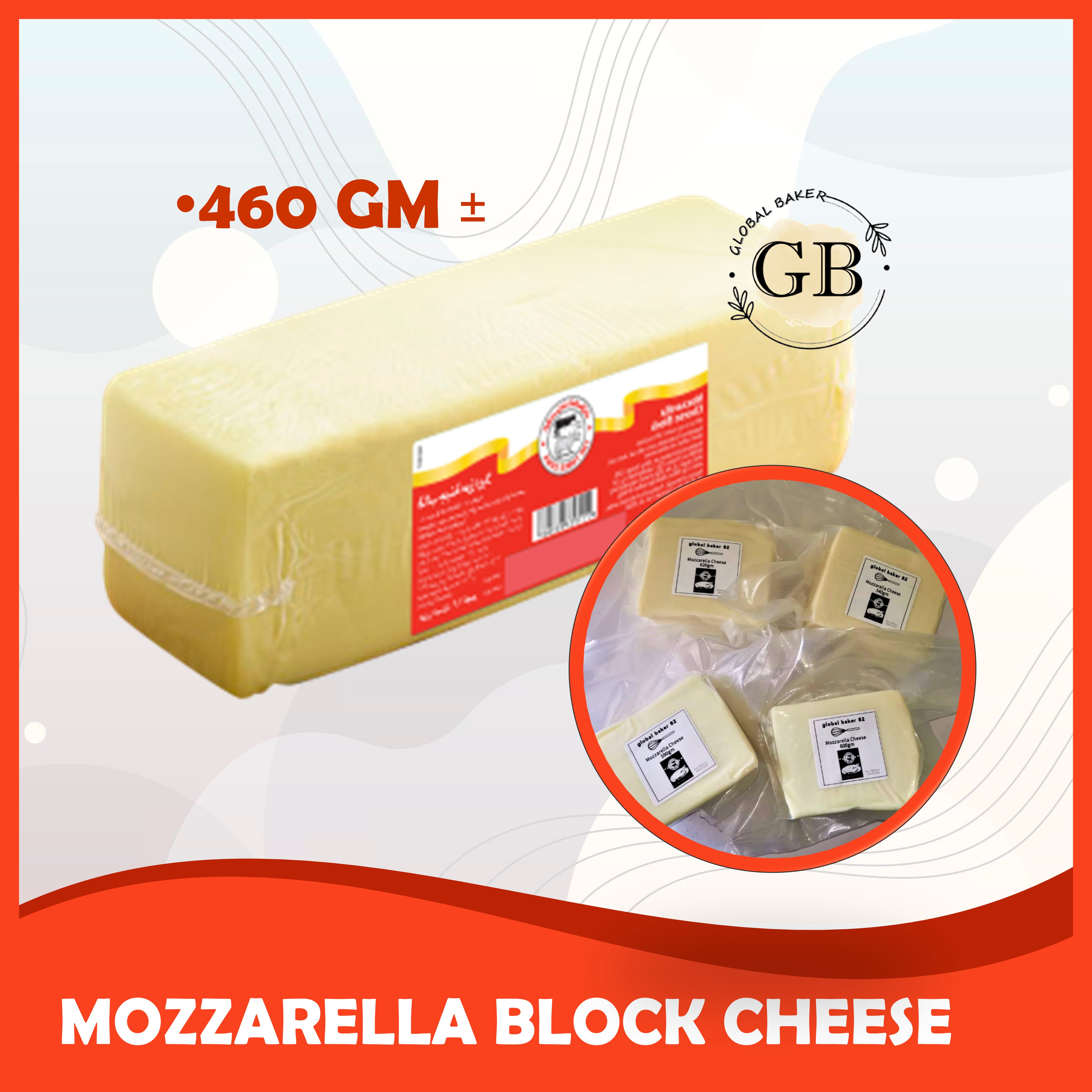 MOZZARELLA BLOCK CHEESE 460GM ± | Lazada