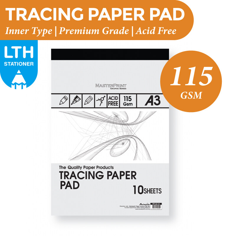 LTH Masterprint TPP-A3-10 Tracing Paper (Thick) Premium Grade Trace ...
