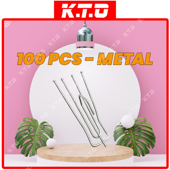 ( 1 Box ) 100PCS 4 Prongs Curtain Pleat Adjust 4 Legged Hook Curtain ...