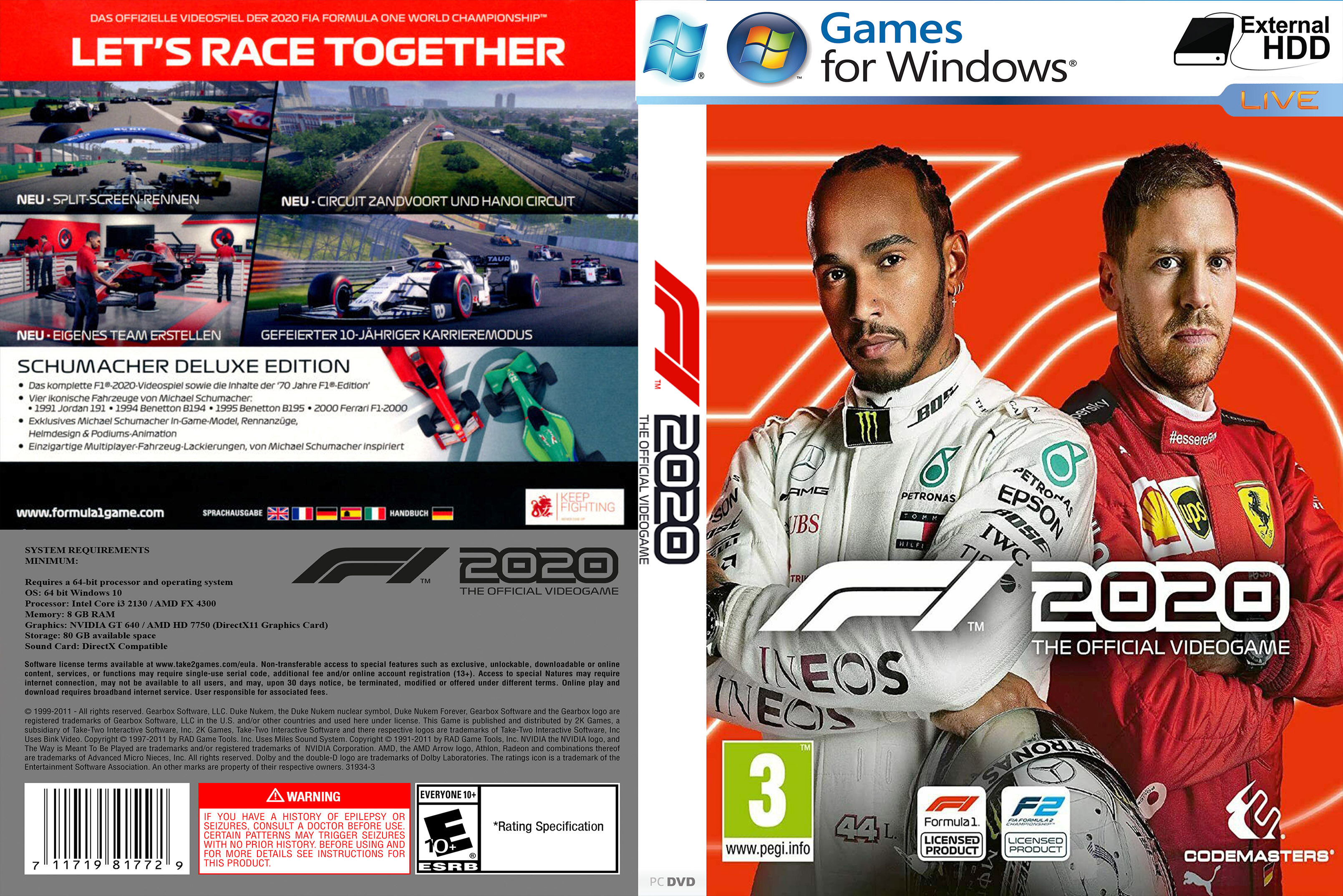 F1 2020: Deluxe Schumacher Edition PC GAME Offline [Pendrive ...