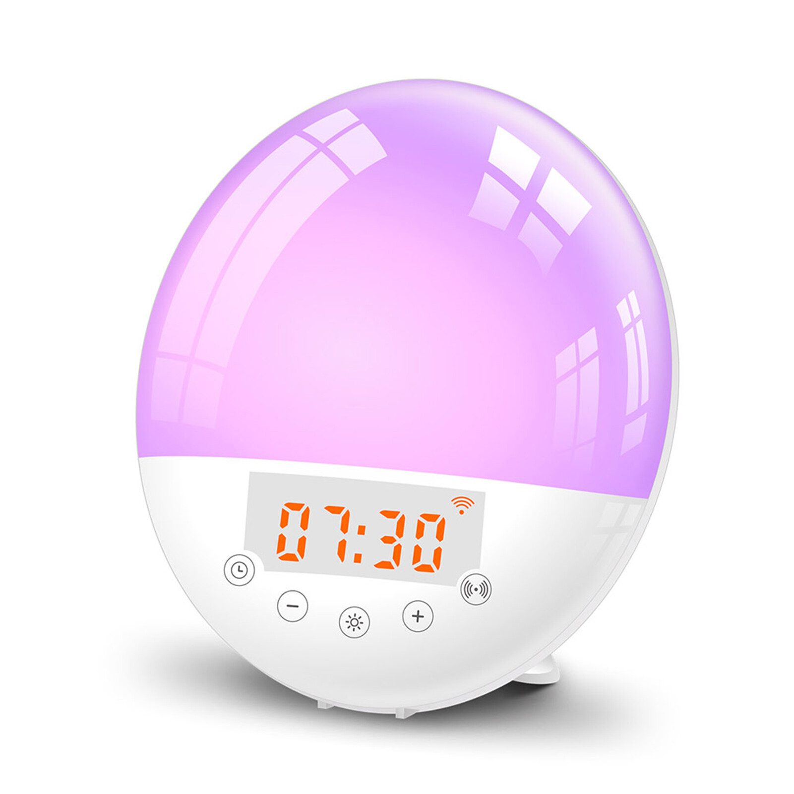 Smart Wake Up Light Alarm Clock 6 Colors Bedside Night Light with ...