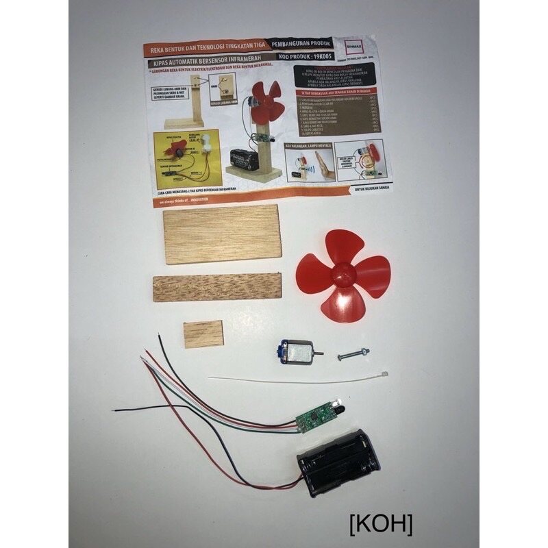[KOH] KIPAS AUTOMATIK BERSENSOR INFRAMERAH RBT TINGKATAN 3 | Lazada