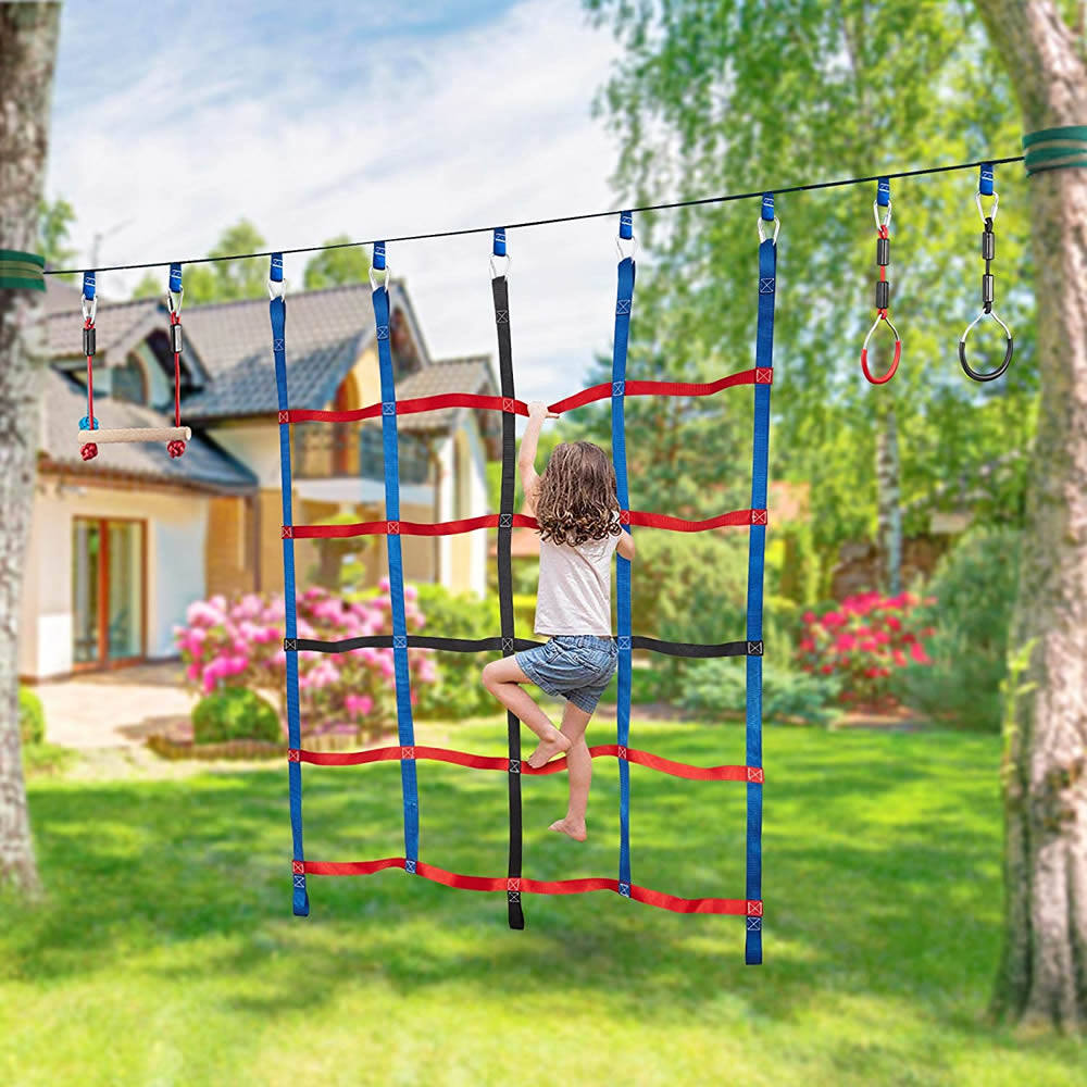 Climbing Net Polyester Climbing Cargo Net Rope Ladder For Kids Outdoor ...