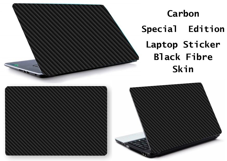 Carbon Special Edition Laptop 3D Sticker Black Fibre Skin computer ...
