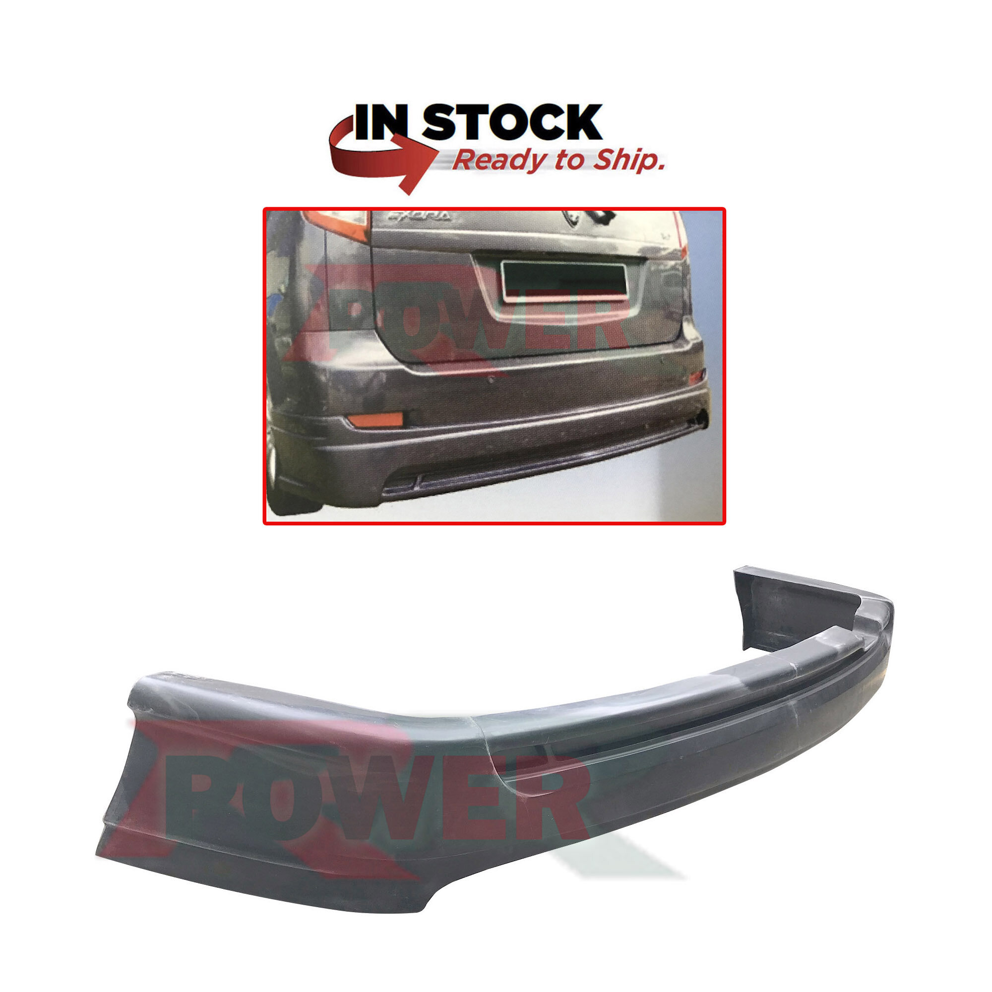 Proton Exora (2009-2011) MG Style Rear Back Bumper Skirt Skirting Lower ...